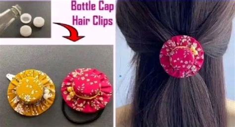 نحوه درست کردن گیره سر در خانه با درب نوشابه گیره سر درست کنیدویدئو