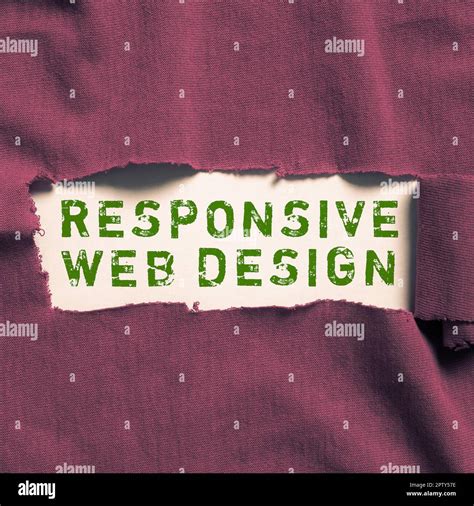 Inspiration Showing Sign Responsive Web Design Business Approach Web