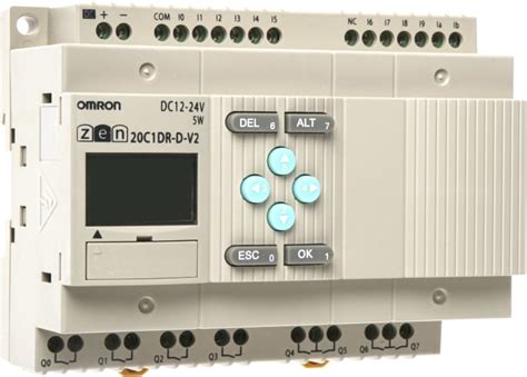 ZEN 20C1DR D V2 Omron Omron ZEN Series Logic Module 12 24 V Dc Supply Relay Output 12