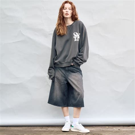 8부 버뮤다 데님 팬츠 블랙 감도 깊은 취향 셀렉트샵 29cm