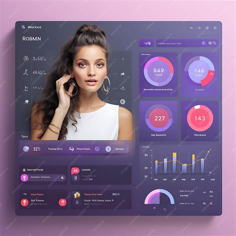 Premium Ai Image Web Dashboard Social Media Influencer Analytics