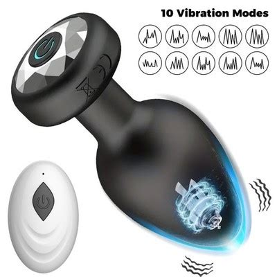 Remote Anal Plug Vibrating Butt Beads Vibrator Prostate Massage Sex