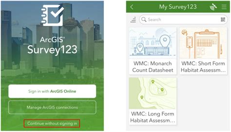 Set Up Your Survey123 Field App Western Monarch Count