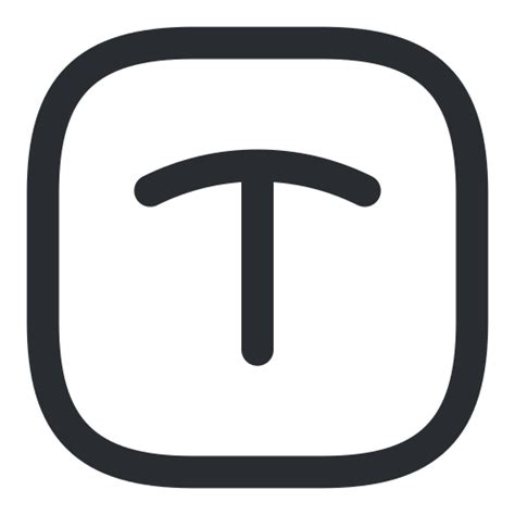 text block symbol in iconsax vol2 linear