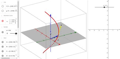 Position Vector And Tangent Vector GeoGebra