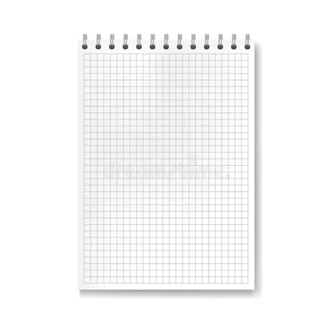 Realistic Vector Math Ruled Notebook Stock Vector Illustration Of Notepad Organizer