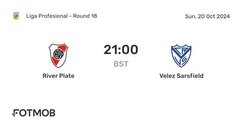 River Plate Vs Velez Sarsfield Marcador En Vivo Alineaciones