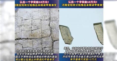河南推「釋讀甲骨文」鼓勵參與研究 認出1字獎勵44萬 國際 Ctwant