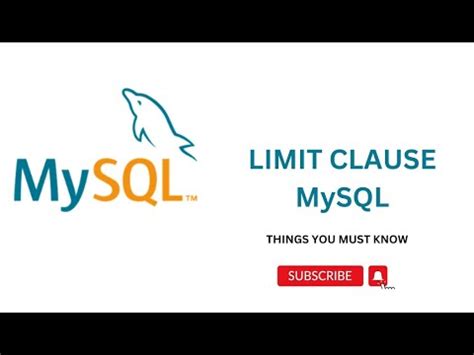 LIMIT Clause In MySQL MySQL Tutorials Limitclause Mysql Workbench Mysql Trending