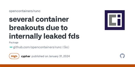 Several Container Breakouts Due To Internally Leaked Fds Advisory