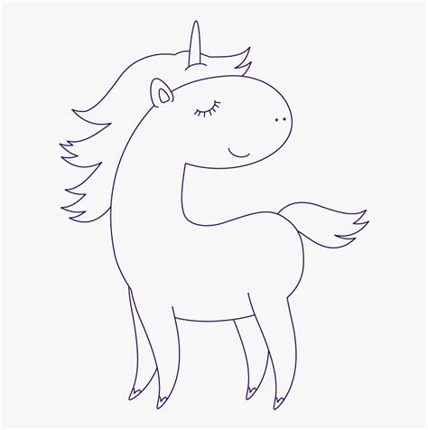 Как нарисовать единорога для детей 5 лет