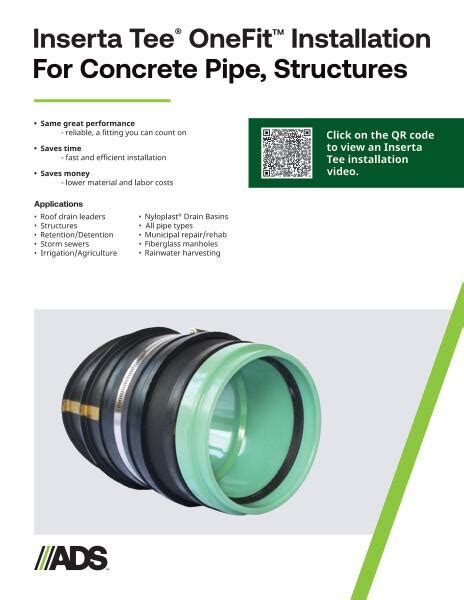 Inserta Tee Onefit Into Concrete