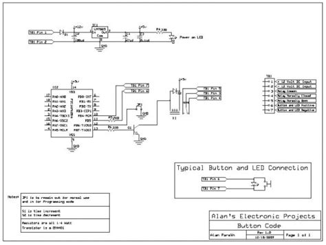 Button Code Single Button Code Entry System Alan Parekh S Electronic Projects