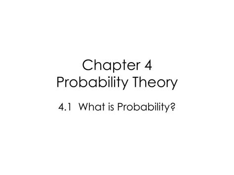 PPT Chapter Probability Theory PowerPoint Presentation Free Download ID