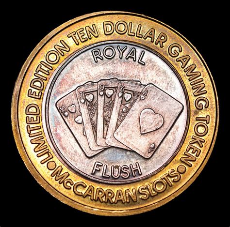 10 Dollar Limited Edition Gaming Token 999 Silver Mccarran Airport