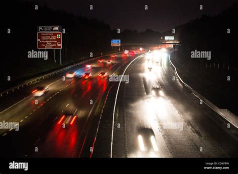 M4 Junction 32 North Cardiff Wales Uk 7th January 2015 Uk
