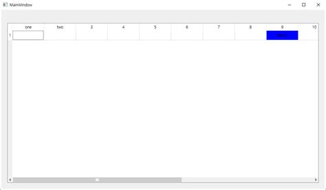 Qt Tablewidget D C