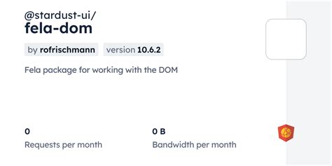 Stardust Ui Fela Dom Cdn By Jsdelivr A Cdn For Npm And Github