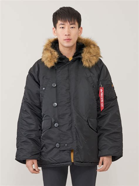Alpha Industries N-3B Parka Lang Ekstremt Kaldt Vær Svart
