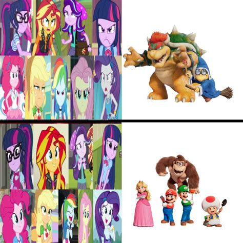The Mane 9 Prefers Mlpptdk Than Bowser And Kamek By Proguy2006 On