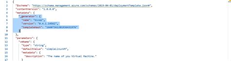 Azure Use Of Generators Under Metadata In Arm Templates Stack Overflow