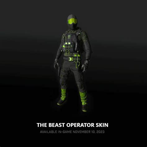 Cod Mw3 Call Of Duty Modern Warfare 3 Monster The Beast Operator Skin