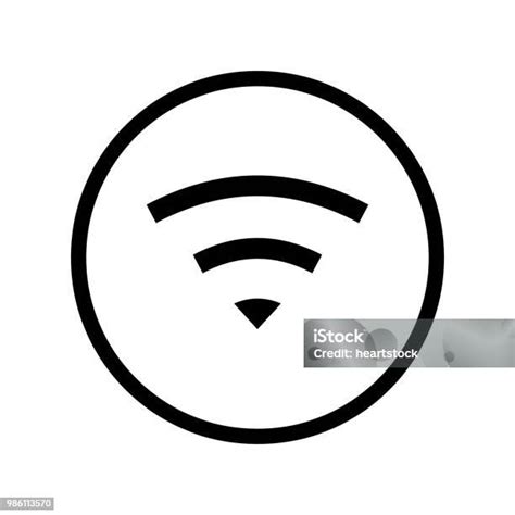 동그라미 아이콘 벡터 아이콘 내부 Wifi 기호입니다 간단한 요소 그림입니다 동그라미 기호 디자인 내부 Wifi 기호입니다 웹 및 모바일 사용할 수 있습니다 0명에 대한