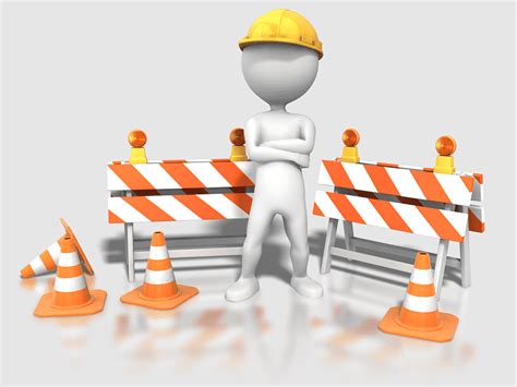 Roadblock Presentermedia Baustelle PowerPoint Animation Traffic