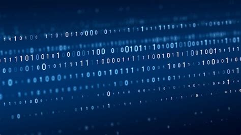 Premium Photo Technology Binary Code Random Falling Digits On Screen