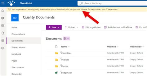 Block Download Of Sharepoint And Onedrive Files By Implementing Block