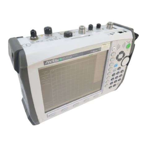 Anritsu Vna Master Ms203 A Series Maintenance Manual Pdf Download