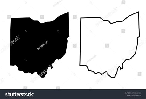 2654 Ohio Outline State Stock Vectors Images And Vector Art Shutterstock