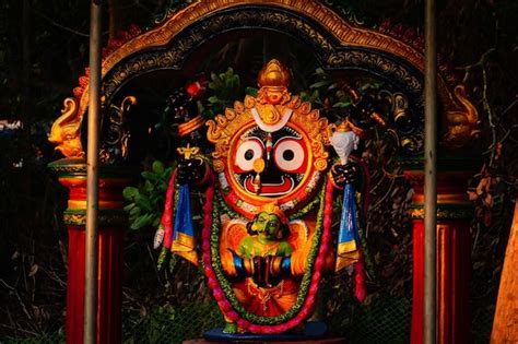 Une Statue De Shree Jagannatha Puri Photo Premium
