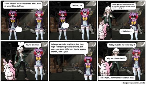 P4 D2 Mini Nagitos Luck Counter And Hajime Chatting With Kiyoka R