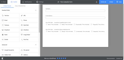 Peer Evaluation Form A Complete Tutorial For 2021 Kali Forms