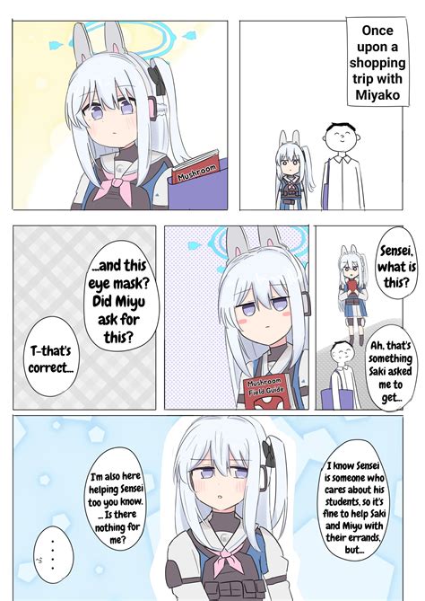 I Want Miyako To Wear It Fan Comic By Cqp5521 Rbluearchive