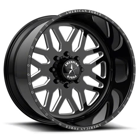 American Force RAM B Trax SS Gloss Black Machined Lug Wheel X Mm Offset