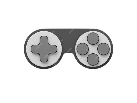 Premium Photo Minimalisticrealistic Console Game Controller Gray Isolated Icon On White