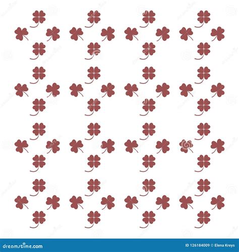 Imagem Bonito Das V rias Partes De Trevo Em Um Fundo Branco Ilustração