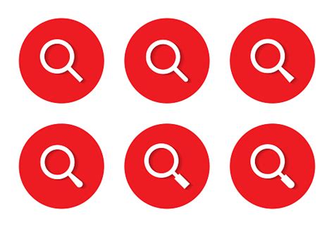赤い円の虫眼鏡アイコンベクター画像検索ルーペ記号記号 Guiのベクターアート素材や画像を多数ご用意 Gui アイコン