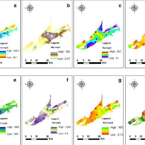 Spatial Distribution Map Of Major Cations And Anions Download