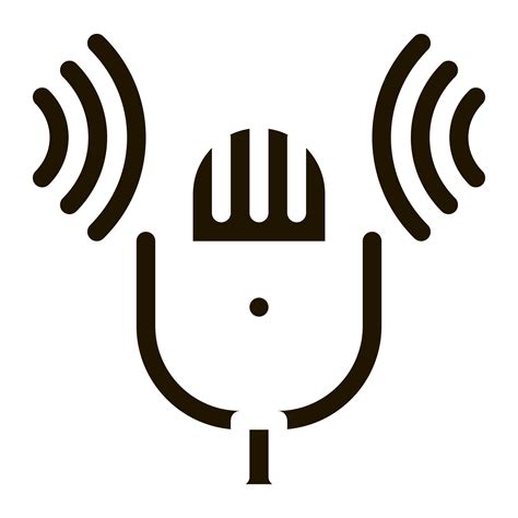 Sound Microphone Voice Control Icon Vector Illustration Vector Art At Vecteezy