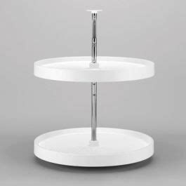 Rev A Shelf Lazy Daisy Polymer Round Lazy Susan Set Hdwre