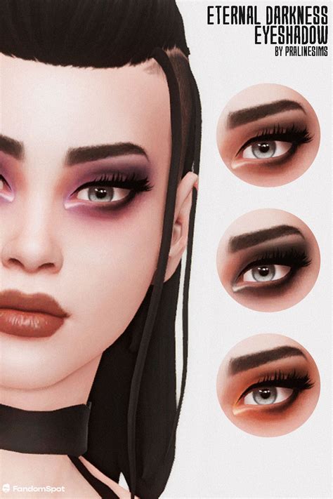 Eternal Darkness Eyeshadow Palette Sims 4 Cc Sims 4 Cc Dark Makeup