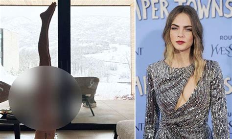 After Series Of Erratic Behaviour Cara Delevingne Posts Naked Yoga Pic