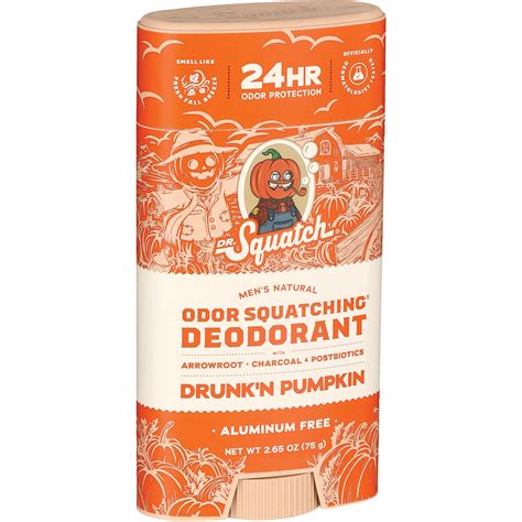 Dr Squatch Halloween Mens Natural Deodorant Drunkn Pumpkin Shop