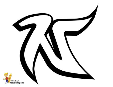 N Graffiti Letter