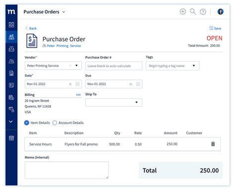 QuickBooks Online Purchase Order Approval Method