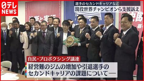 【自民党“ボクシング議連”発足】現役世界チャンピオンら セカンドキャリア支援など訴え │ 【気ままに】ニュース速報