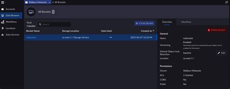 Create A Bucket — Artesca 214 Documentation